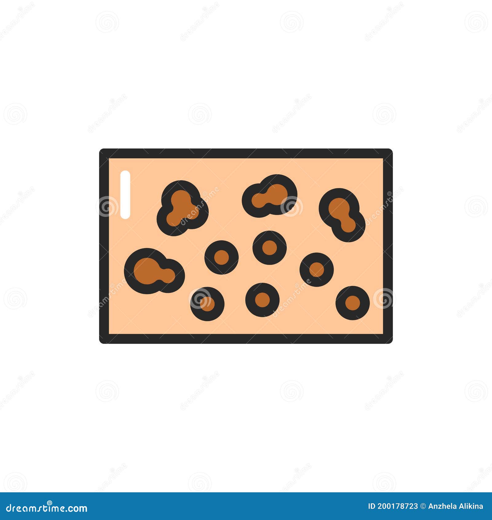 Lichen Planus Skin Disease Color Icon Vector Illustration