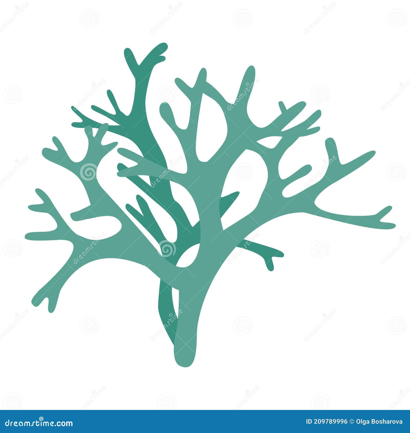 Lichen Yagel Silhouette in Two Colors Stock Vector - Illustration of ...