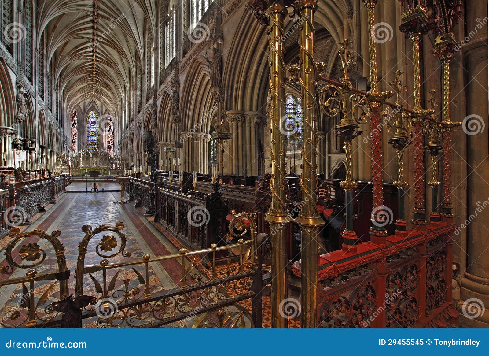 Lichfield Cathedral Quire stock image. Image of quire - 29455545