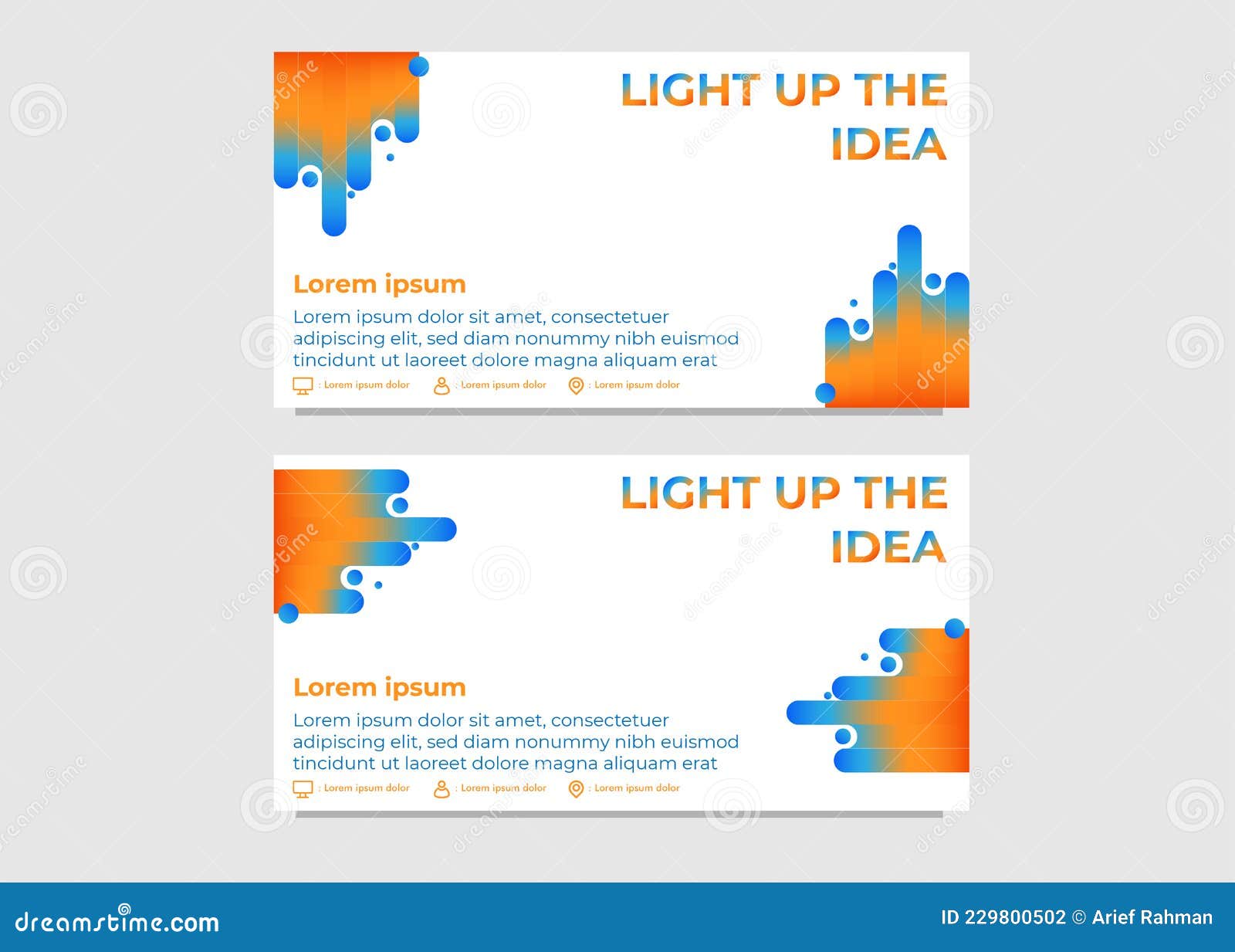 Licht Der Idee Web-Banner-Vorlage Vektor Abbildung - Illustration von ...