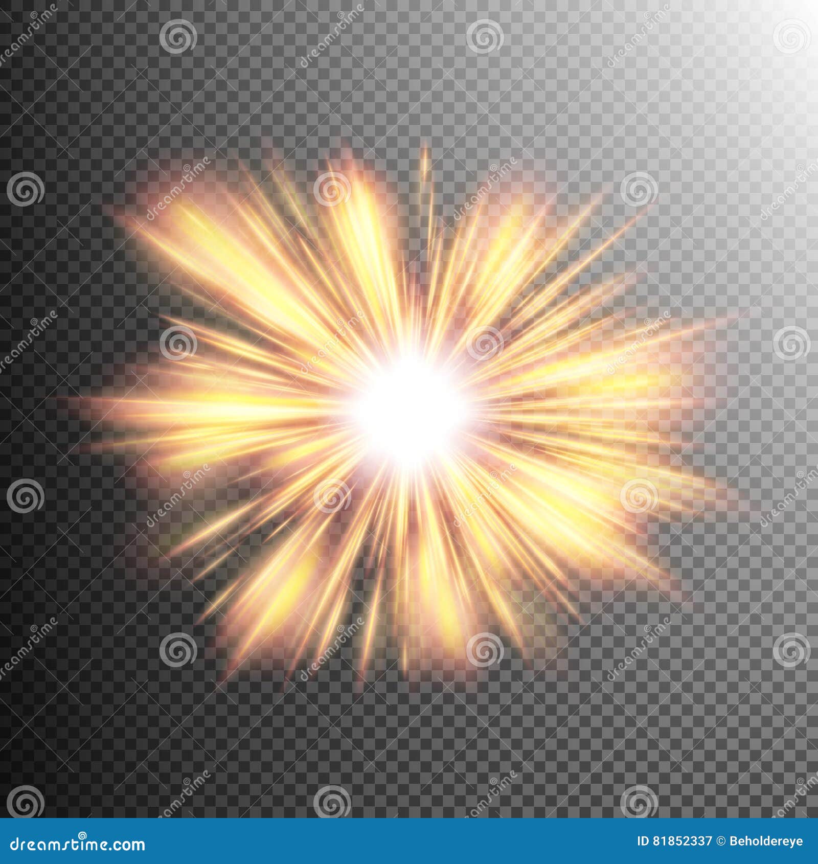 Lichteffekt Spielt Explosionen Die Hauptrolle ENV 10 Vektor Abbildung ...