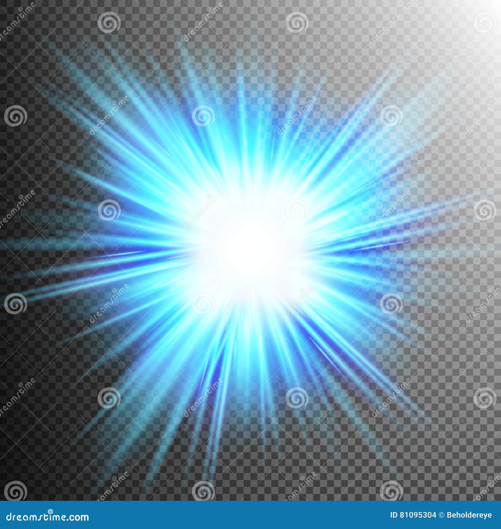 Lichteffekt-transparente Aufflackern-Lichter ENV 10 Vektor Abbildung ...