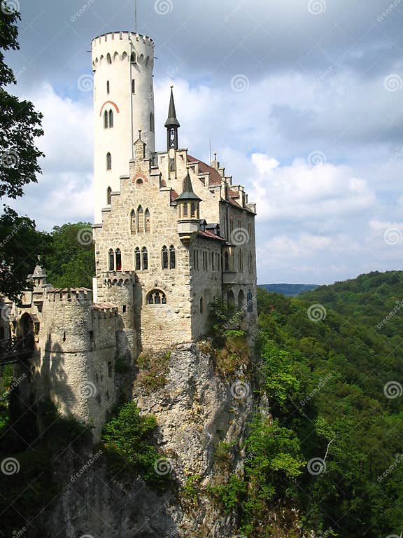 Lichtenstein stock photo. Image of cliff, german, architecture - 309654