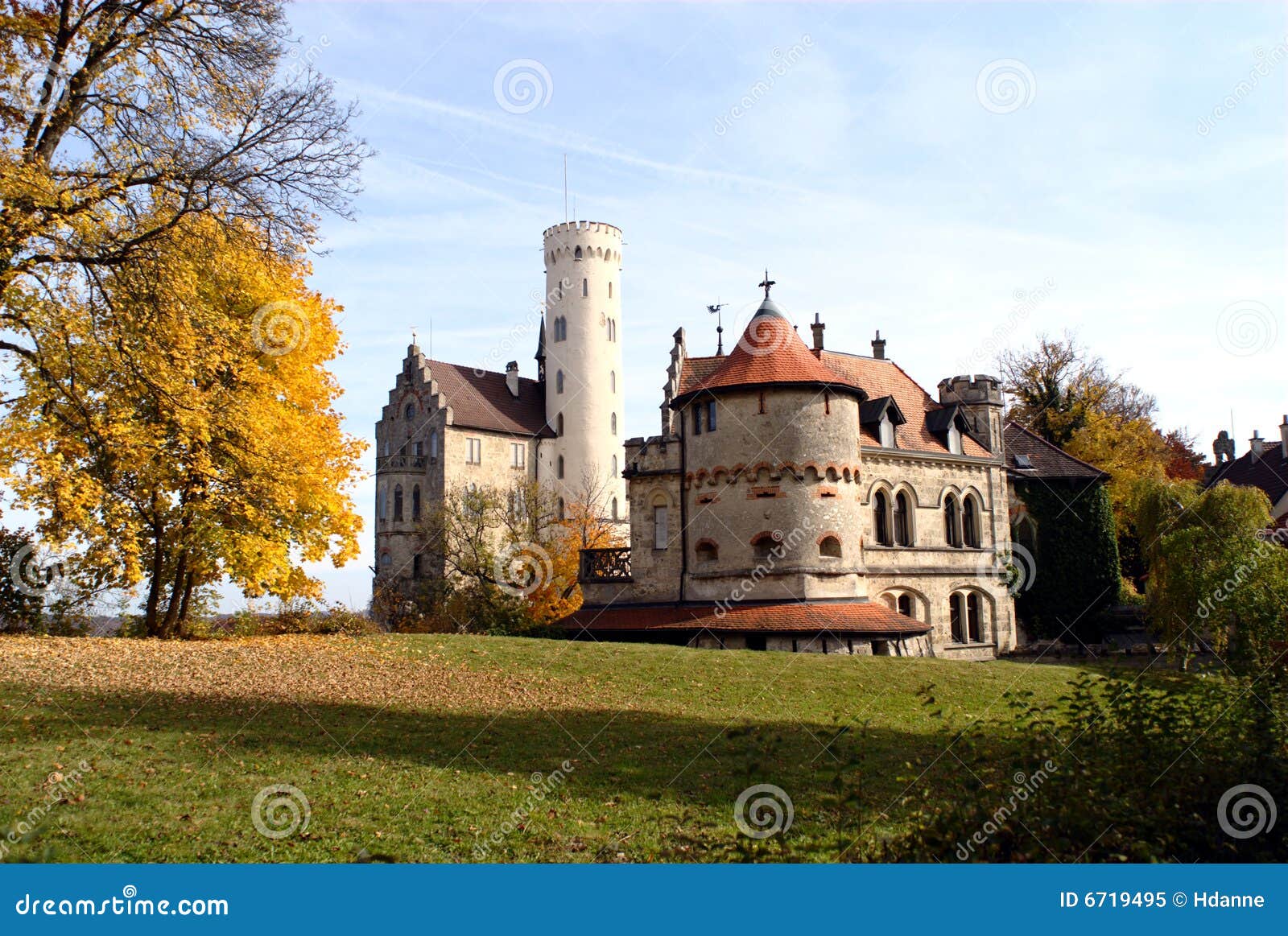 Lichtenstein Castle stock image. Image of tower, stone - 6719495