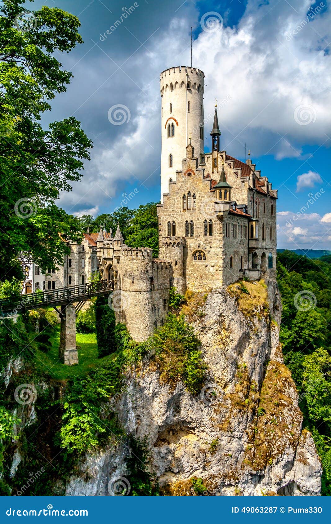 Lichtenstein Castle-panorama Royalty-Free Stock Photo | CartoonDealer ...
