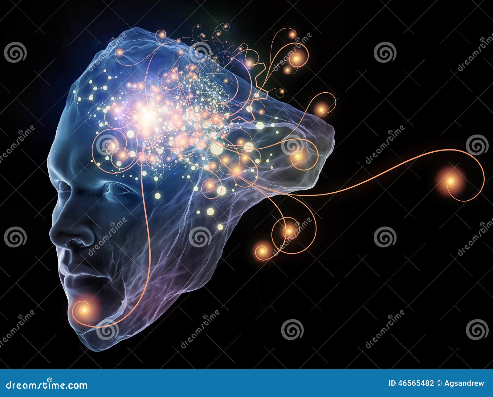 Lichter des Intellekts stock abbildung. Illustration von elegant - 46565482