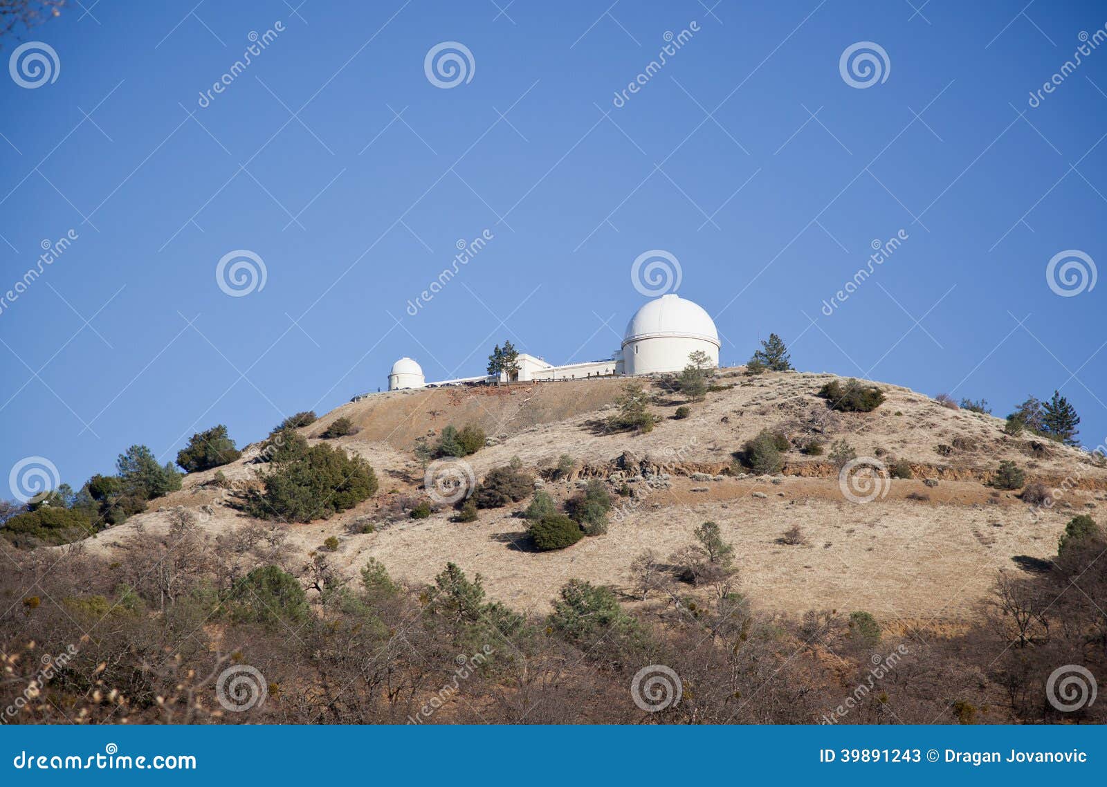 Lick Observatory stock image. Image of winter, blue, buildings - 39891243