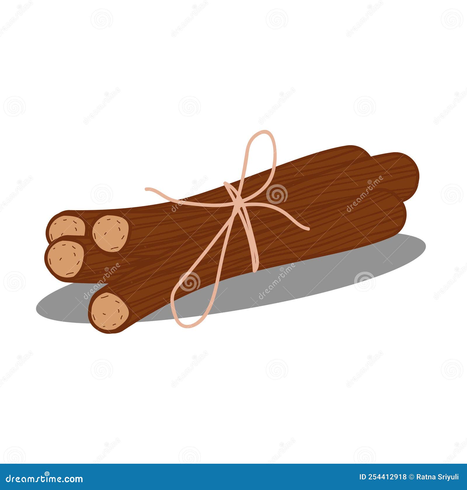 Licorice Root Bunch. Vector Drawing. Botanical Illustration. Herbal ...