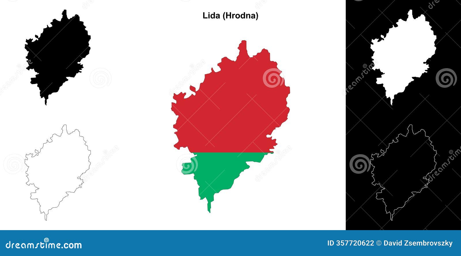 Lida outline map stock illustration. Illustration of empty - 357720622