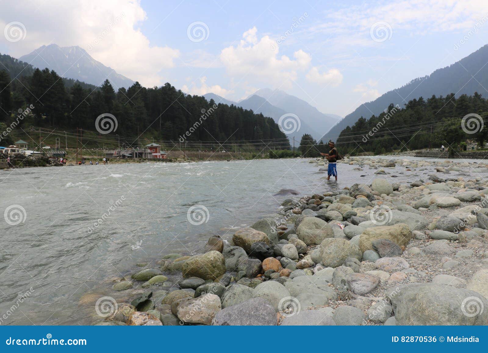 Lidder River, Pahalgam Valley in Jammu Editorial Photo - Image of ...