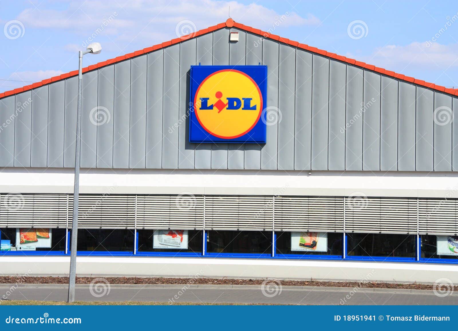 Lidl foto editorial. Imagen de encadenamiento, almacén - 18951941