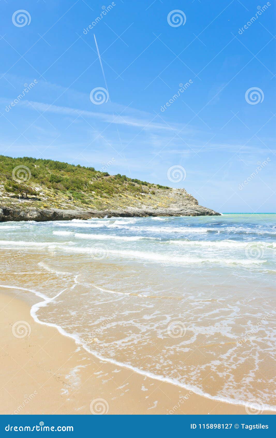 Lido Cala Lunga, Apulia - Impressive Landscape Around The Beach Royalty ...