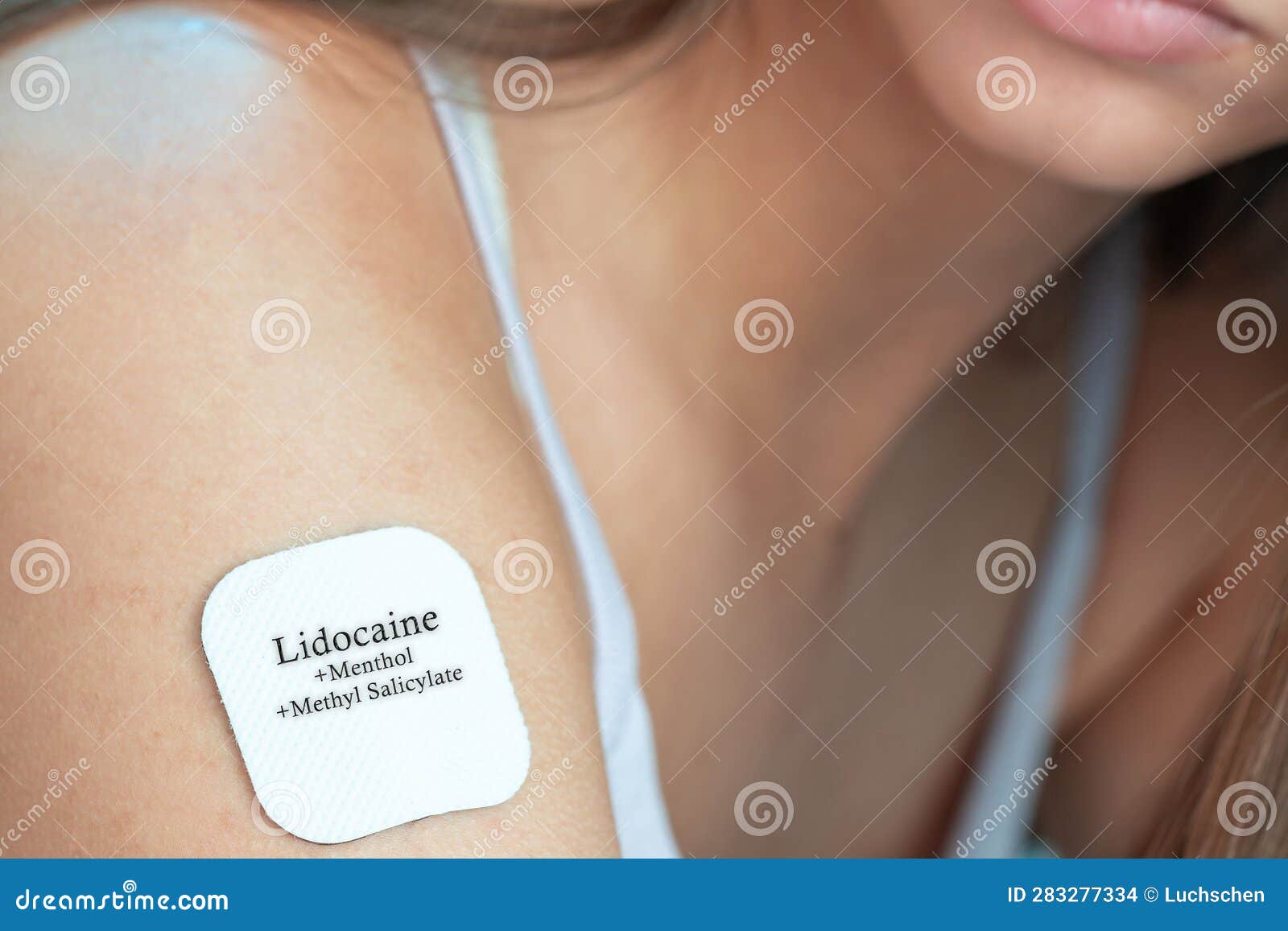 Lidocaine+Menthol+Methyl Salicylate Transdermal Patch Stock Photo ...