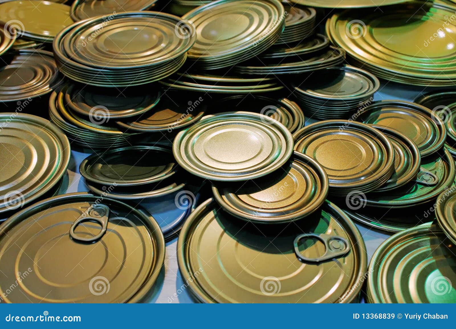 Lids of can stock image. Image of metal, nutrition, food - 13368839