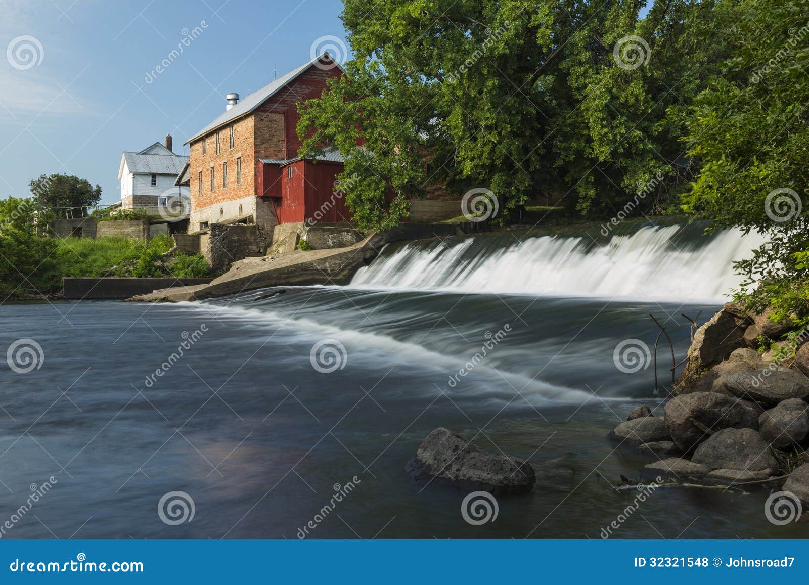 Lidtke Grist Mill stock photo. Image of vintage, iowa - 32321548