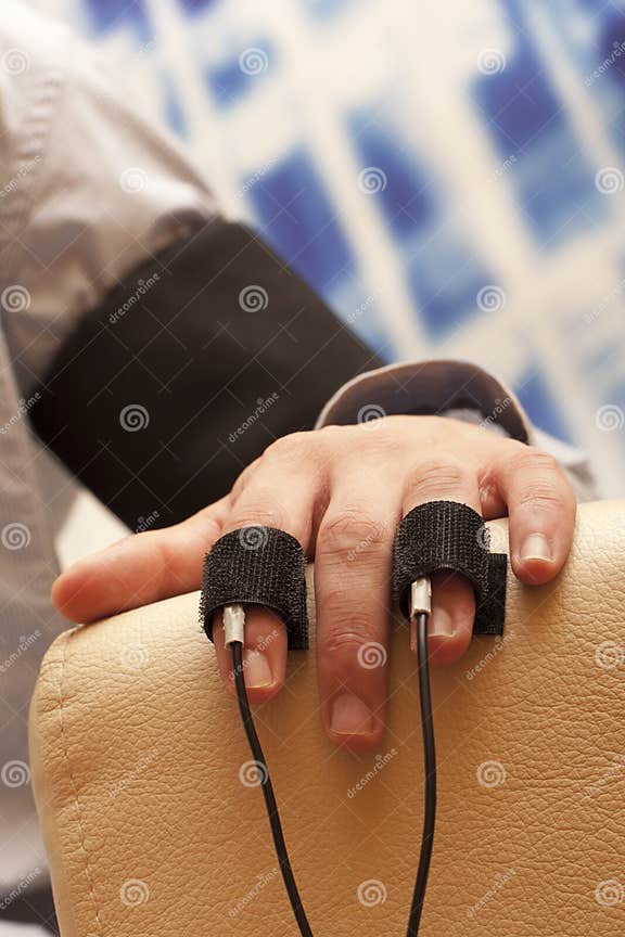 Lie detector stock image. Image of liar, attached, detector - 45541731