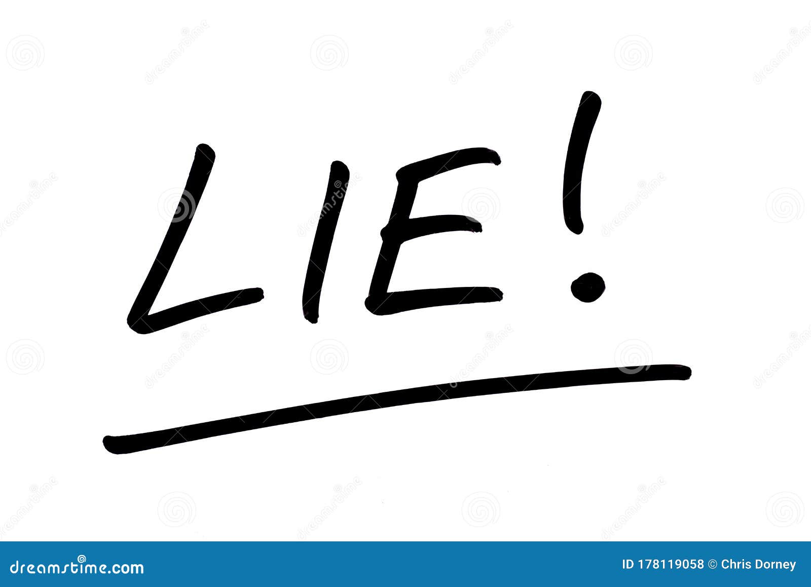LIE stock illustration. Illustration of lies, buzzword - 178119058