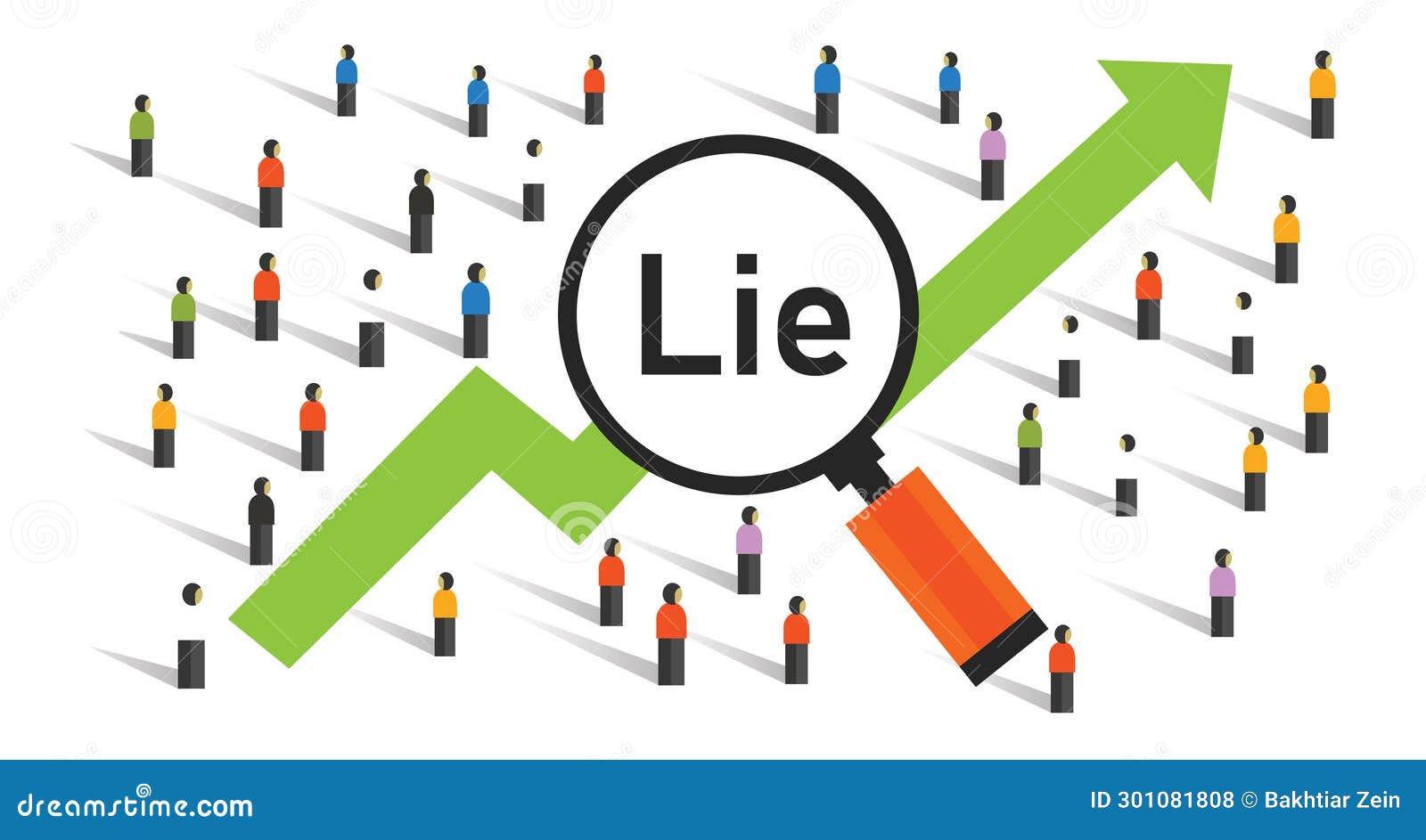 Lie in Statistics Data Number Lies Misleading Fake False Collection ...