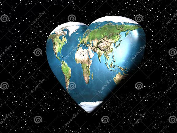 Liebe in der Planet Erde stock abbildung. Illustration von liebe - 7963826