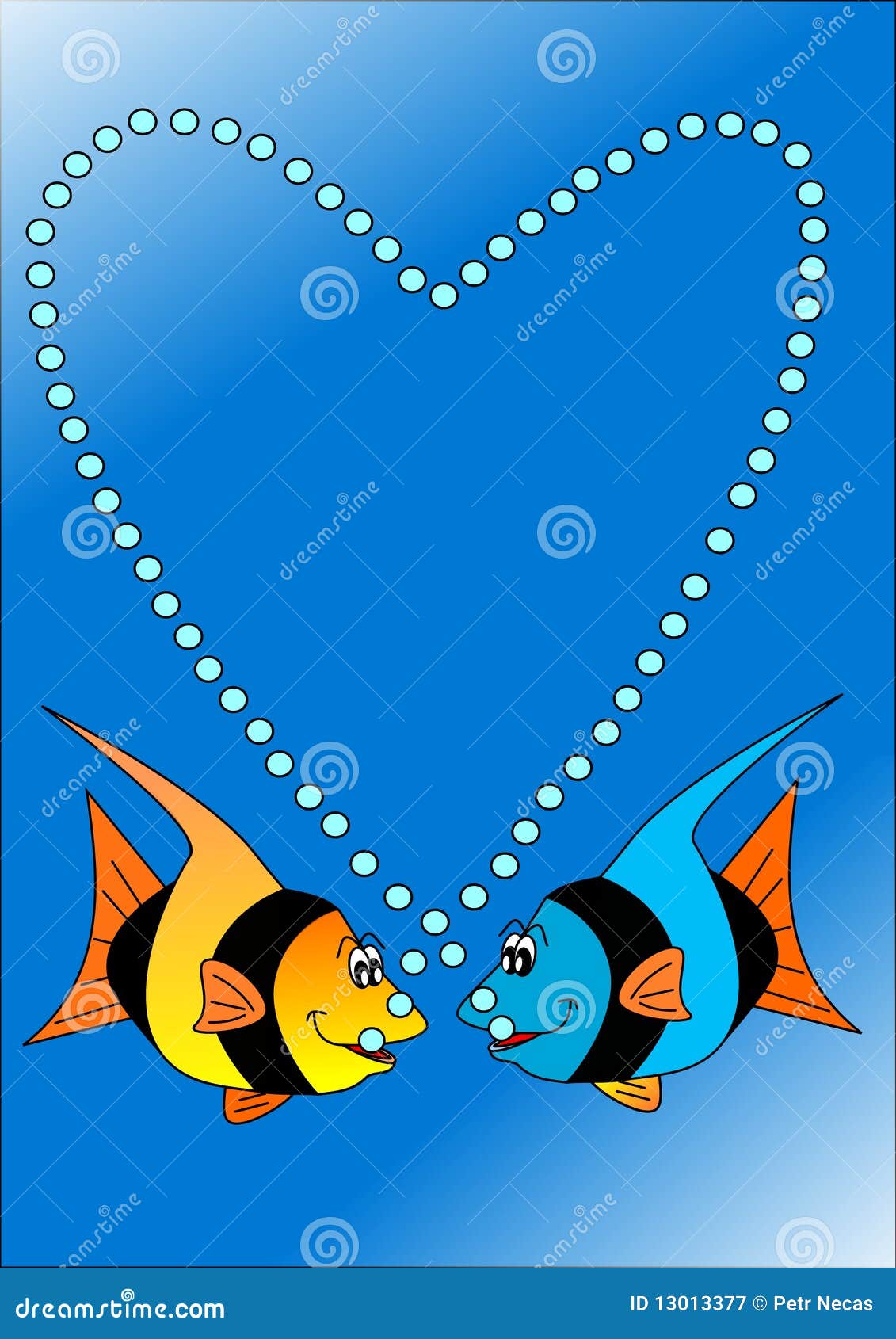 Liebe-Fische vektor abbildung. Illustration von entweichen - 13013377