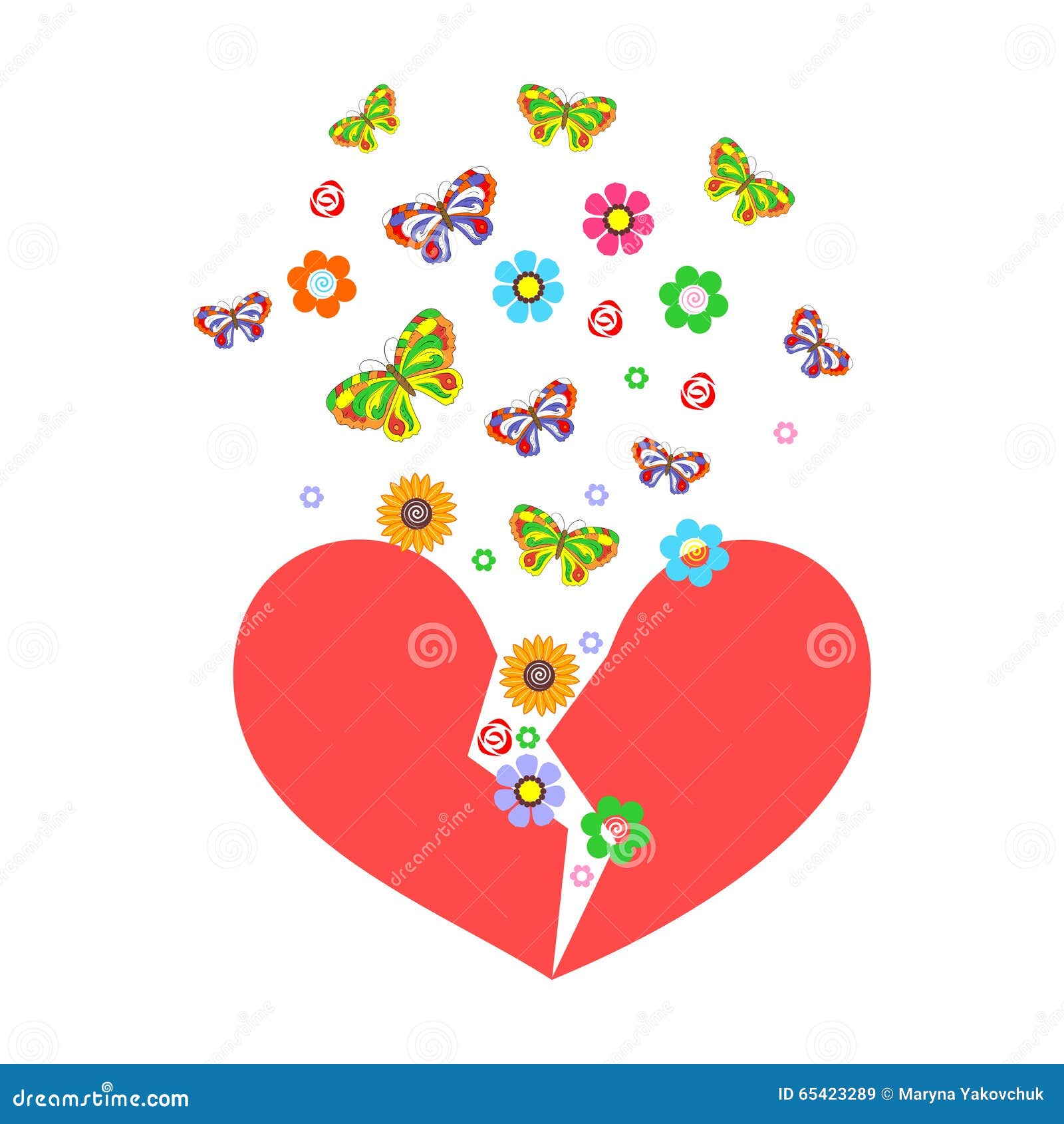 Liebe in meiner Seele vektor abbildung. Illustration von karte - 65423289