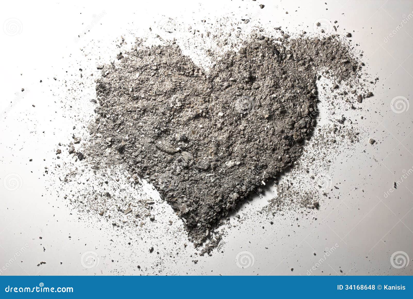 Liebesherz Gemacht Von Der Asche Stock Abbildung - Illustration von ...