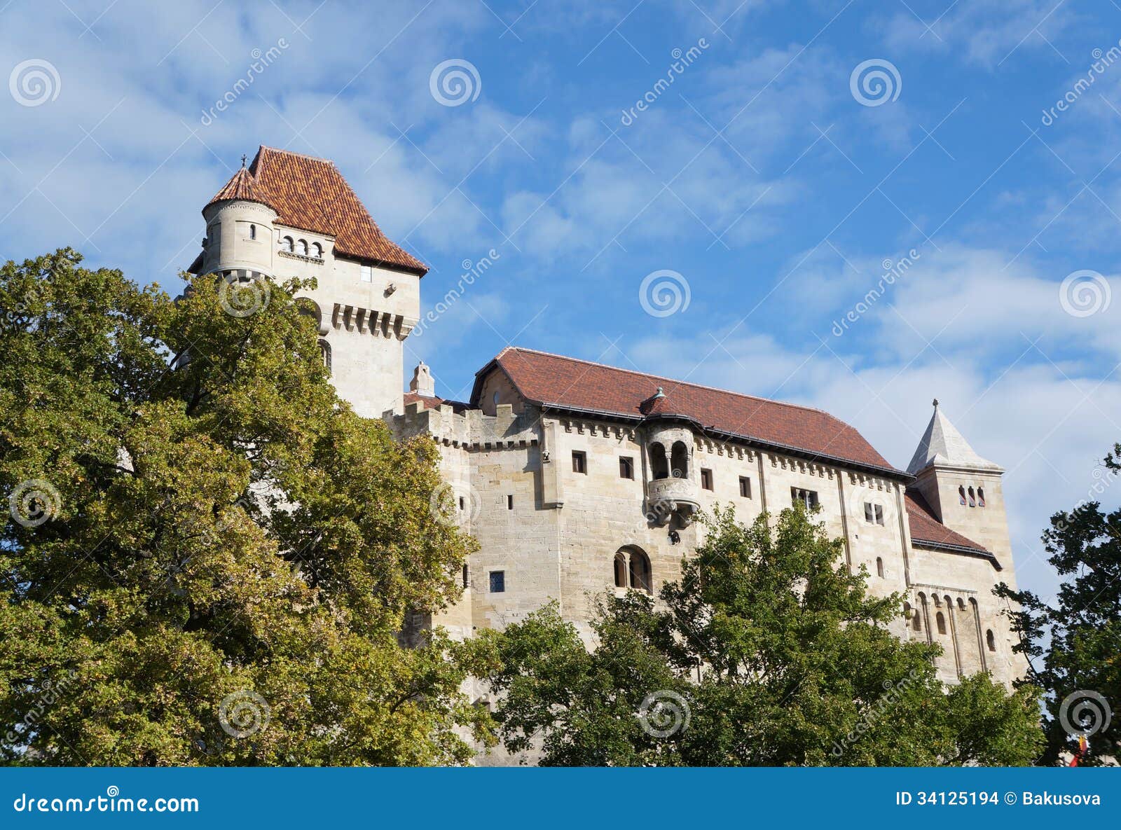 Liechtenstein Castle, Vienna, Austria Stock Photo - Image of ...