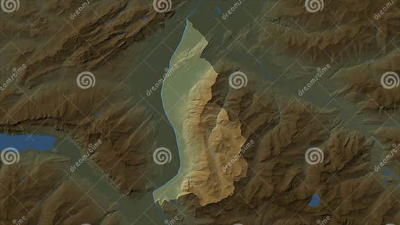 Liechtenstein Highlighted. Physical Stock Illustration - Illustration ...
