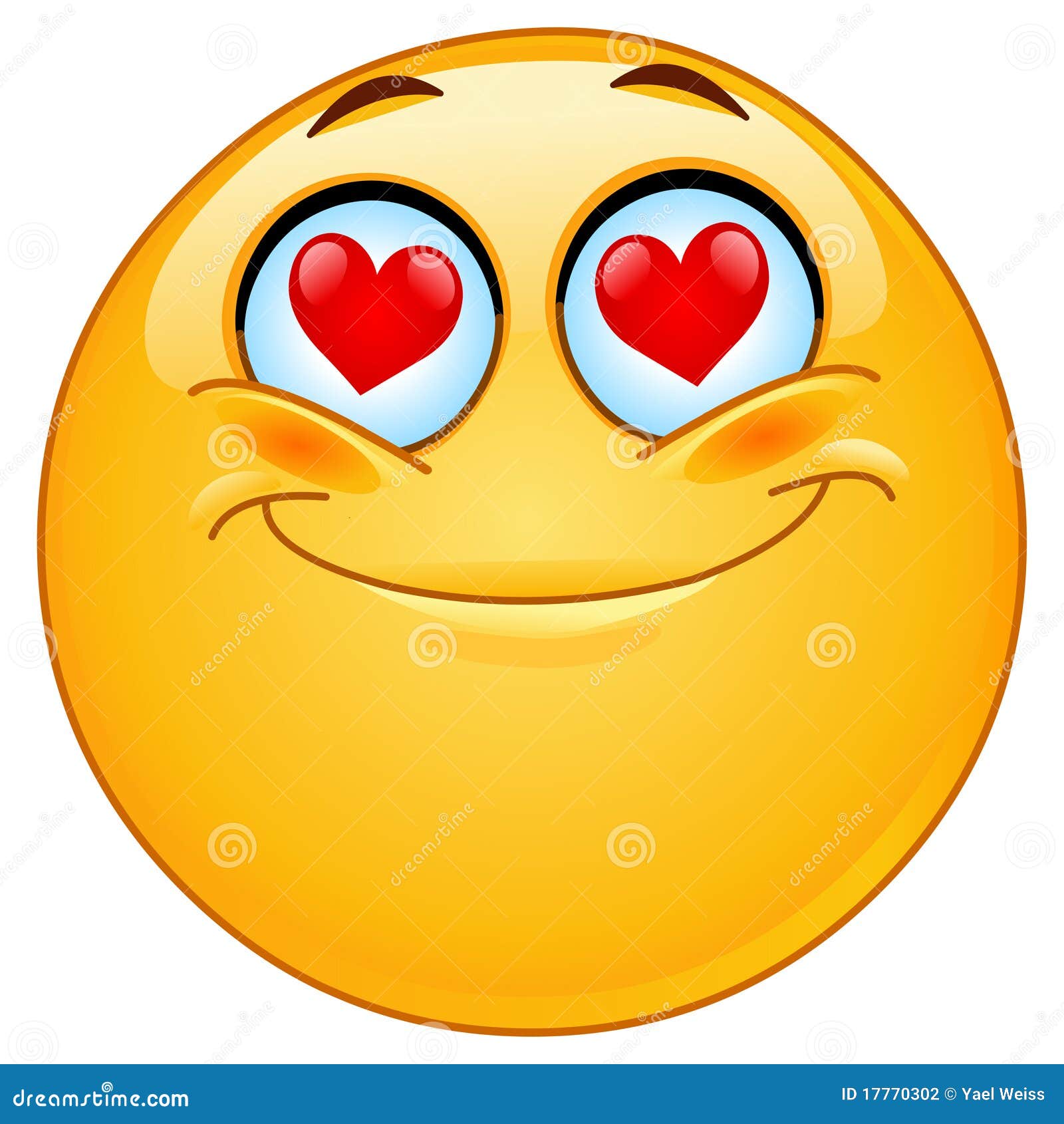 In liefde emoticon vector illustratie. Illustration of praatje - 17770302