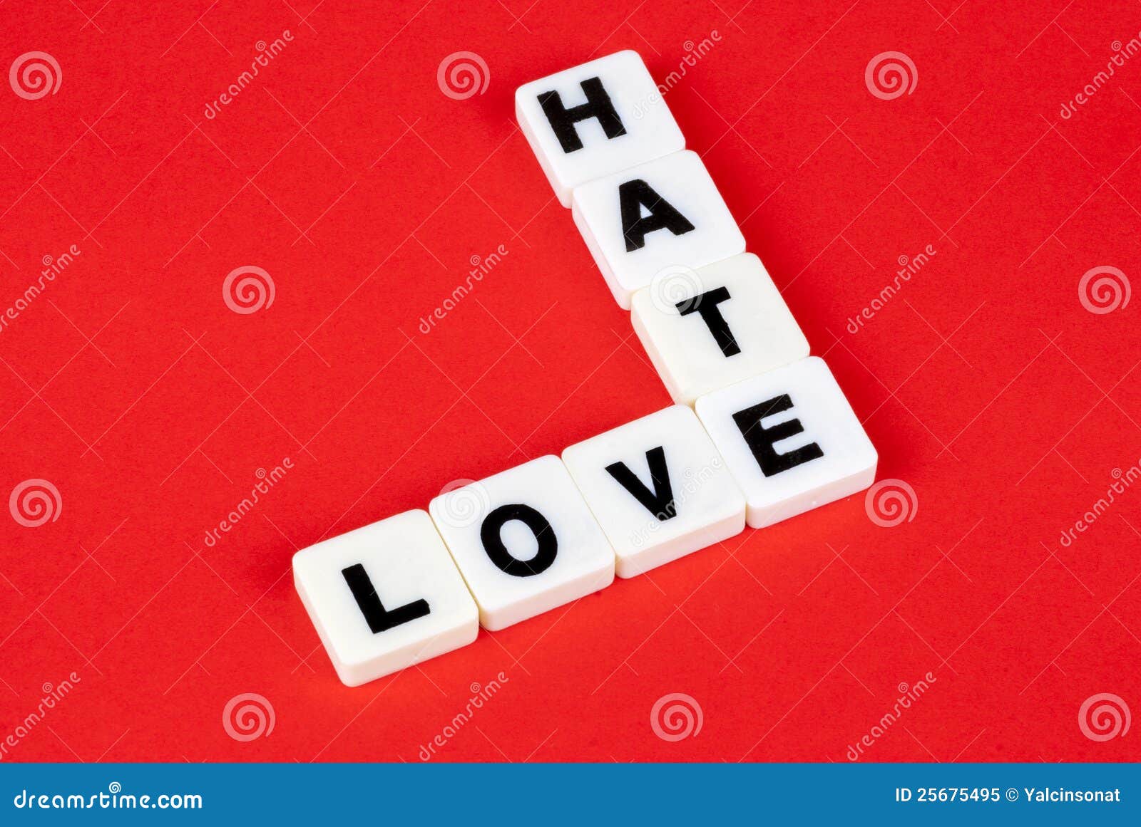 Liefde en haat stock afbeelding. Image of haat, enkelvoudig - 25675495
