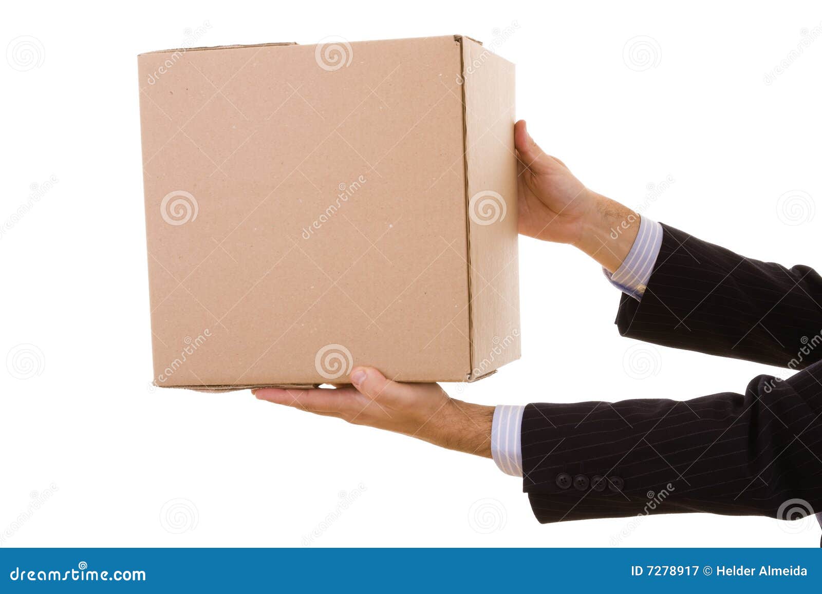 Liefern Sie das Paket stockbild. Bild von pappe, menschlich - 7278917