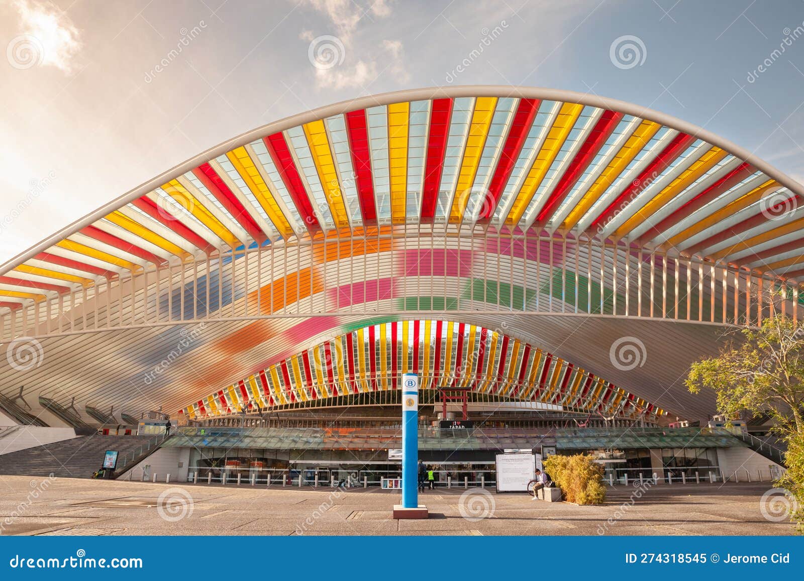 LIEGE, BELGIUM - NOVEMBER 9, 2022: Main Facade of Liege Guillemins ... LIEGE, BELGIUM - NOVEMBER 9, 2022: Main Facade of Liege Guillemins ...