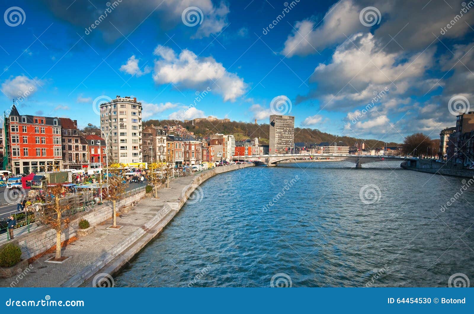 Liege stock photo. Image of color, monuments, clouds - 64454530