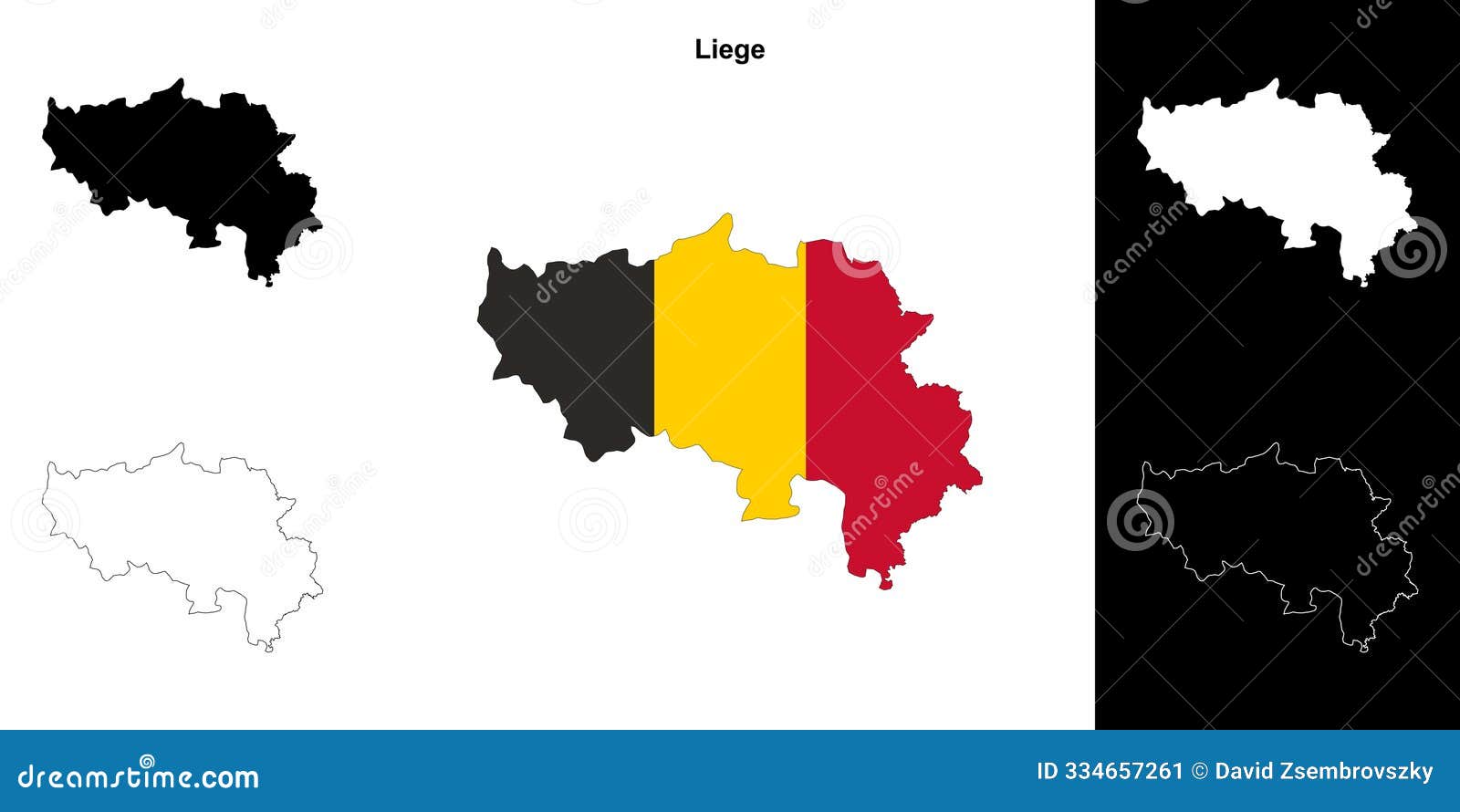 Liege outline map stock vector. Illustration of design - 334657261