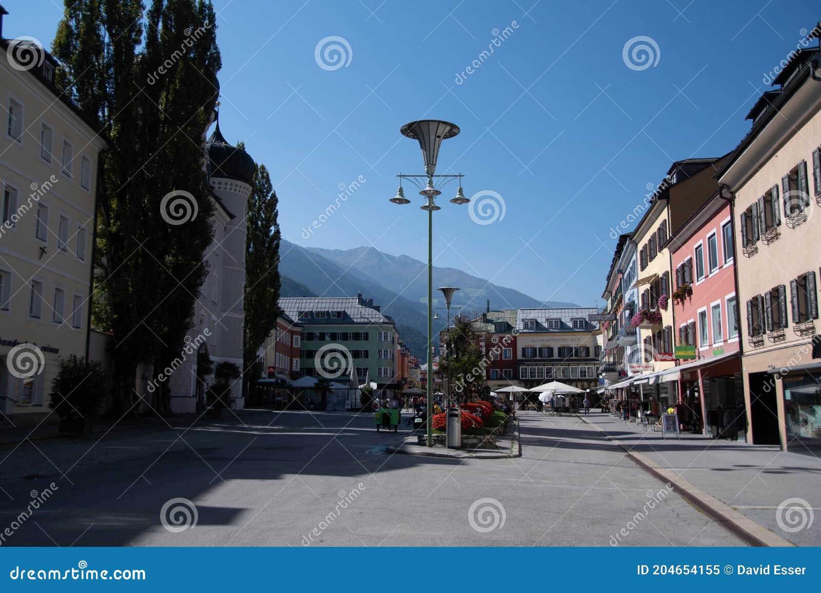 LIENZ, AUSTRIA 15 September 2020 the Center of the Small Austrian Town ...