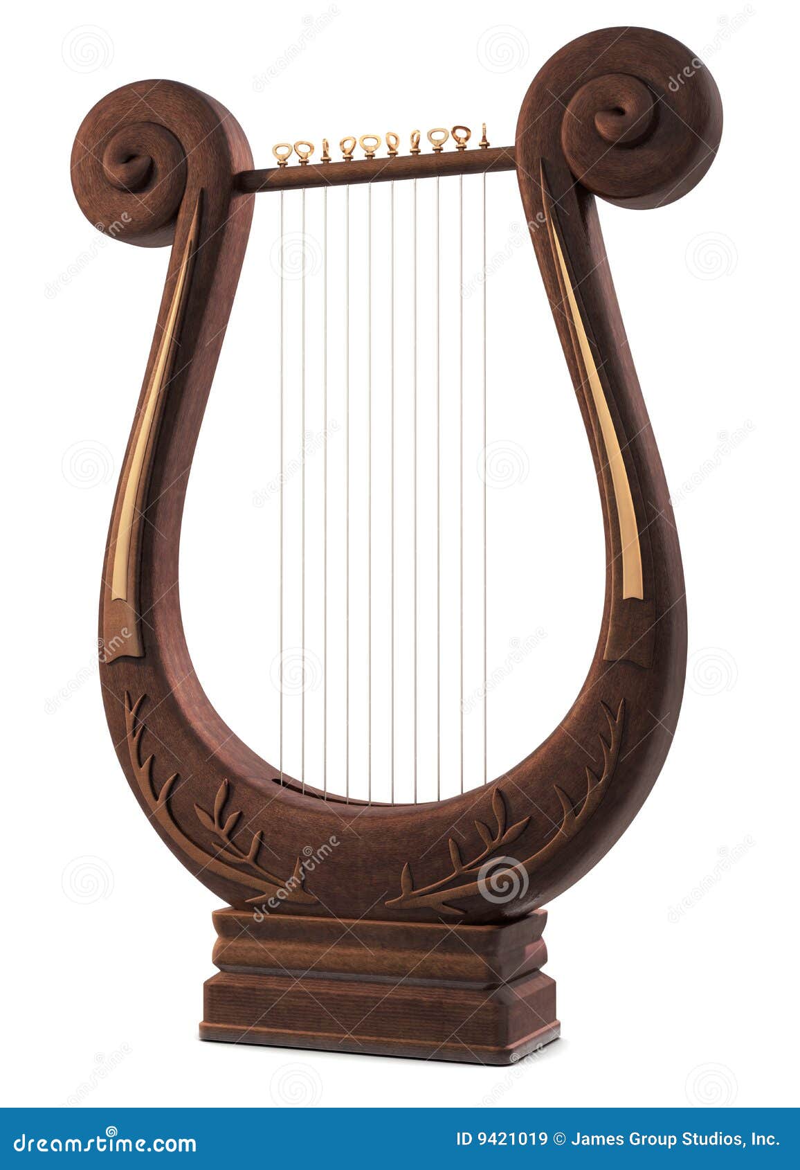 Lier stock afbeelding. Image of elegantie, orkest, lier - 9421019