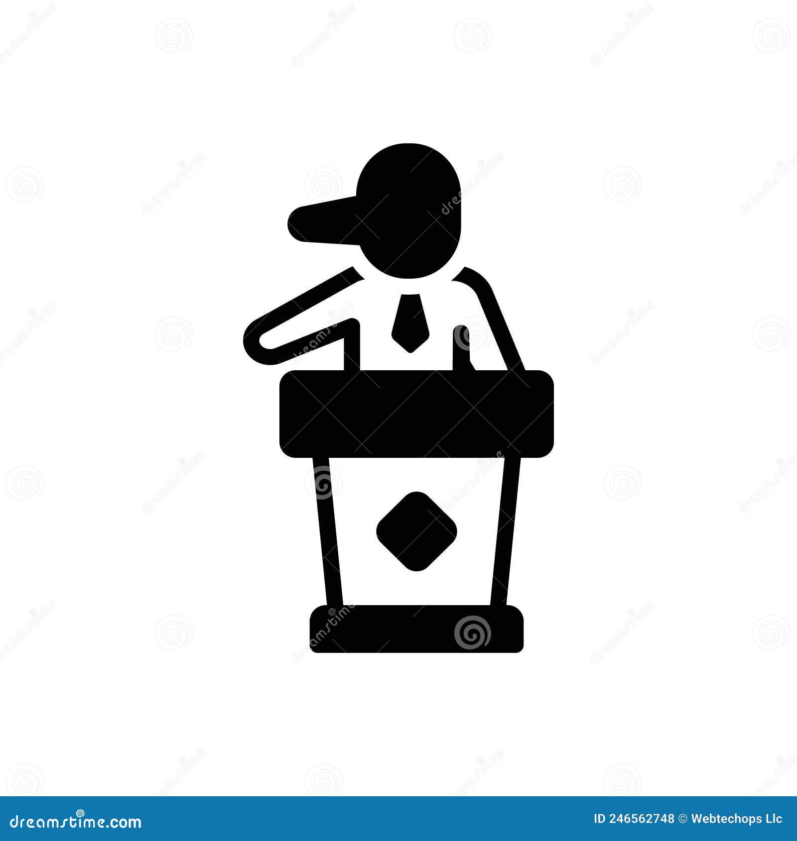 Black Solid Icon for Lies, Mislead and Fake Stock Vector - Illustration ...