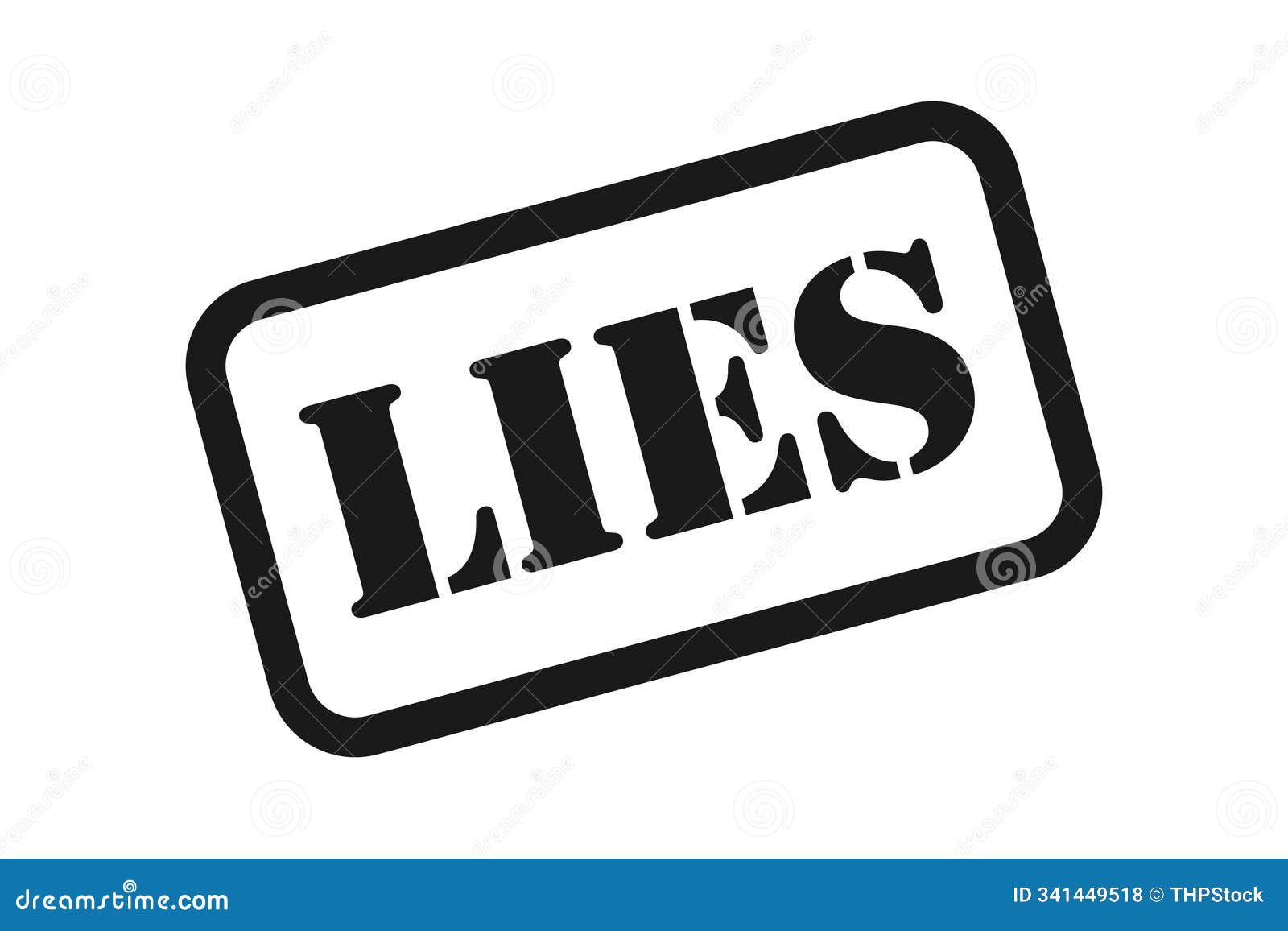 Lies Stamp Vector stock illustration. Illustration of clipart - 341449518