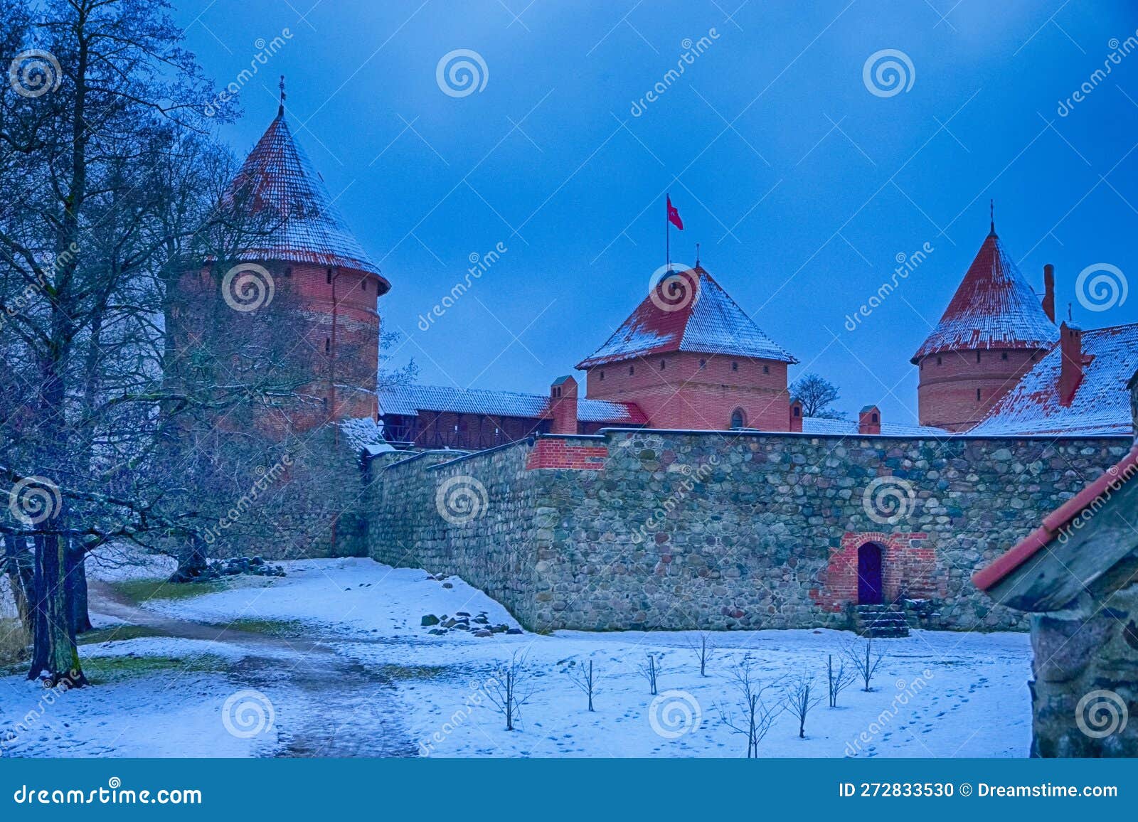 Lietuva Travel Ideas. Medieval Trakai Castle in Lithuania Stock Photo ...