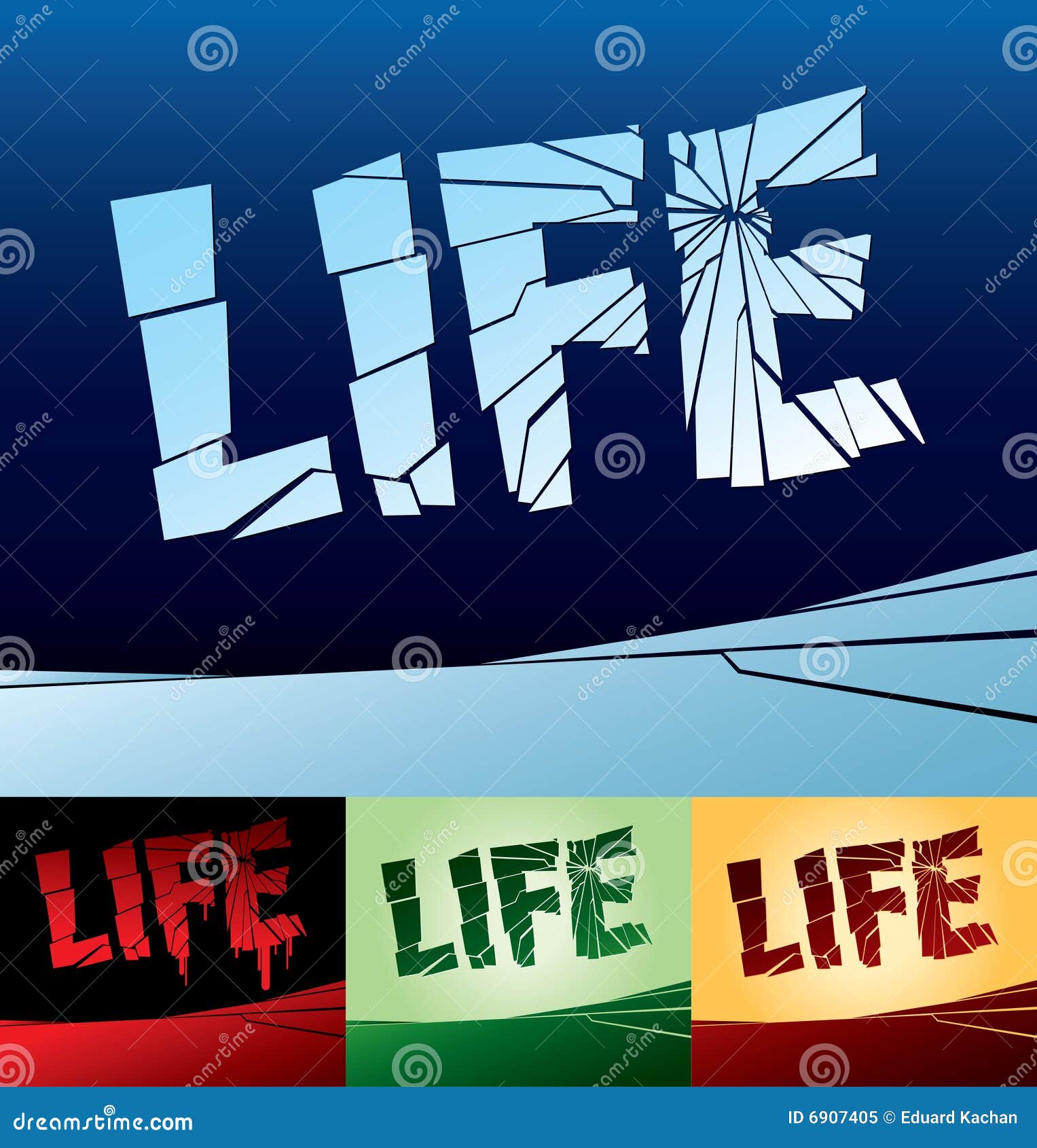 Life stock vector. Illustration of crack, pattern, blood - 6907405