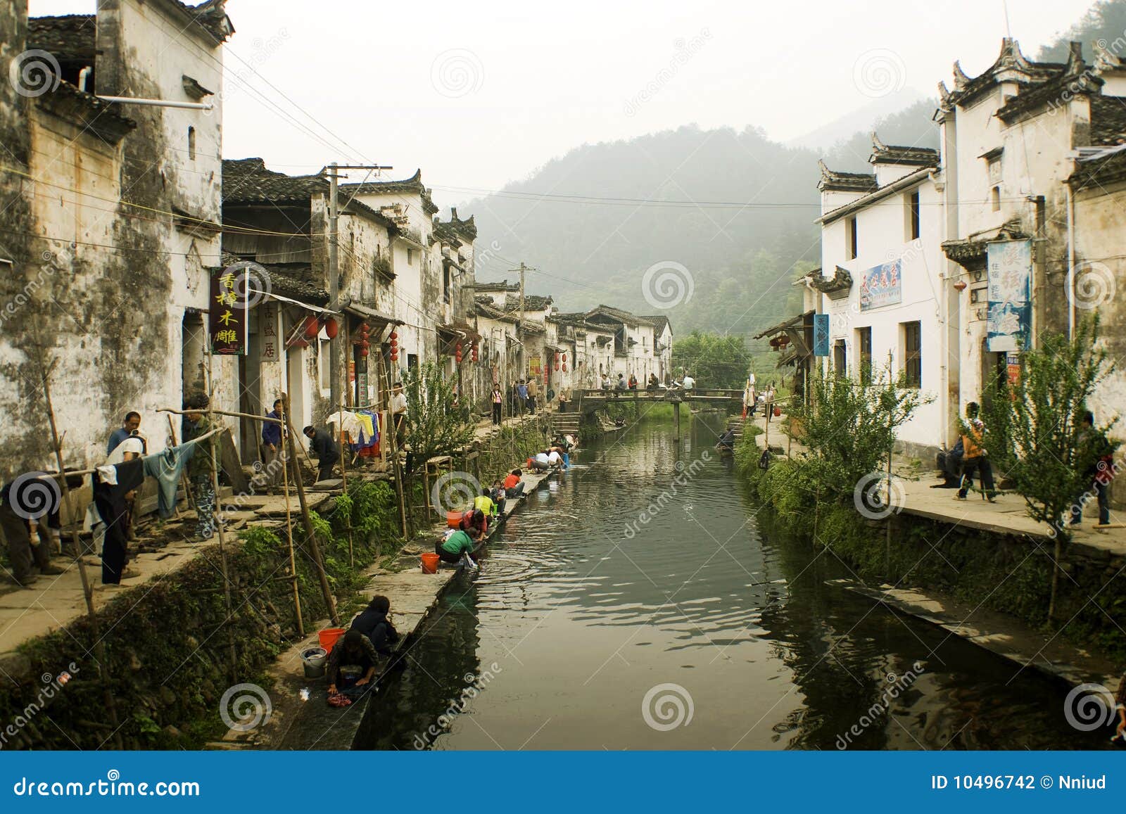 Life Along The River, Countryside Scene In China Editorial Photography ...