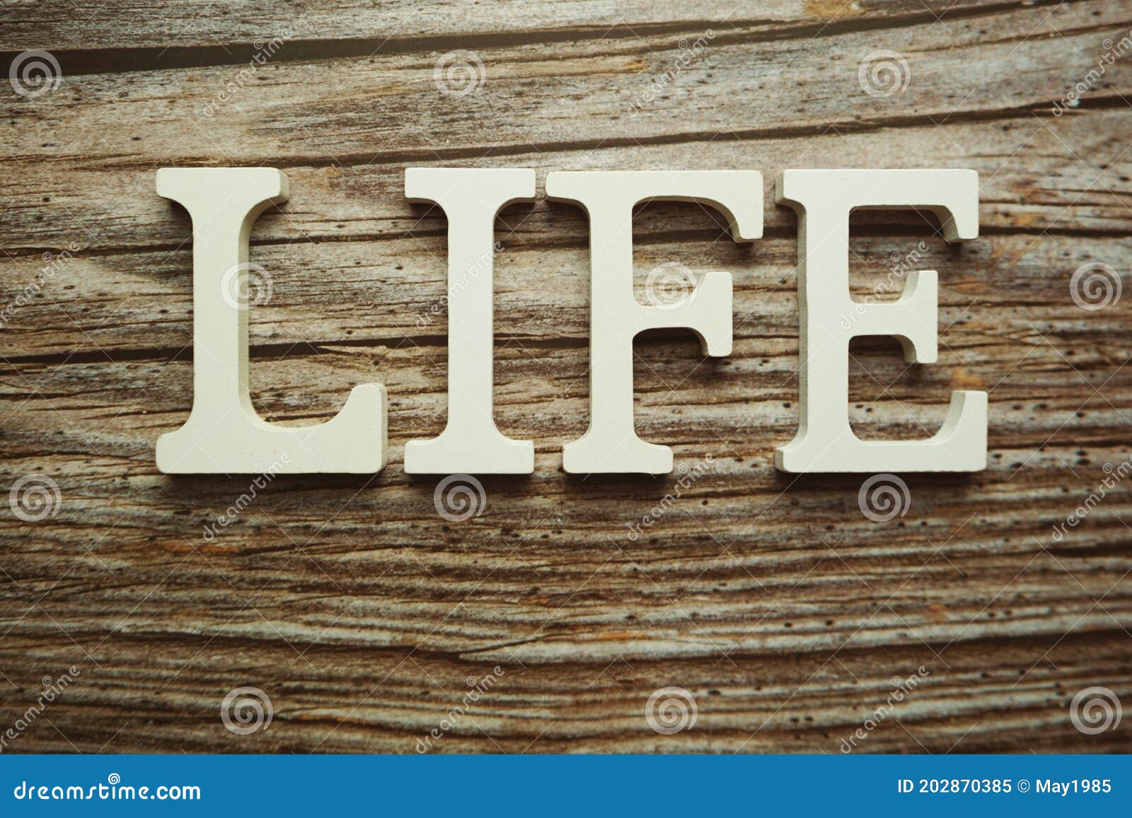 Life Alphabet Letter on Wooden Background Stock Image - Image of phrase ...