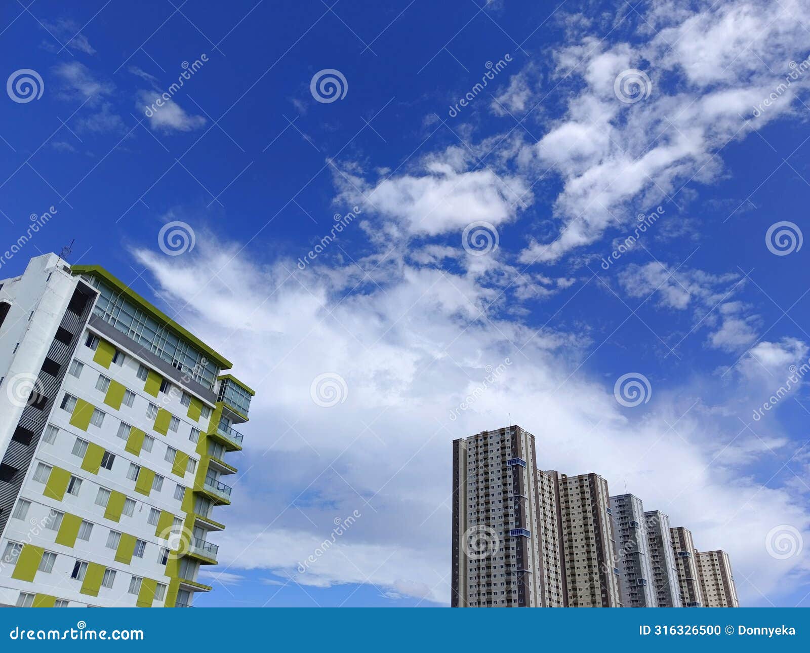 This Life is As Bright As the Blue Clouds? Stock Photo - Image of life ...