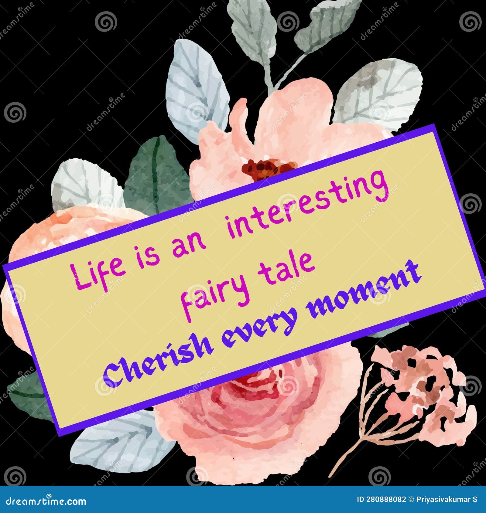 Life is a Beautiful & Interesting Fairy Tale - 1 Stock Illustration ...