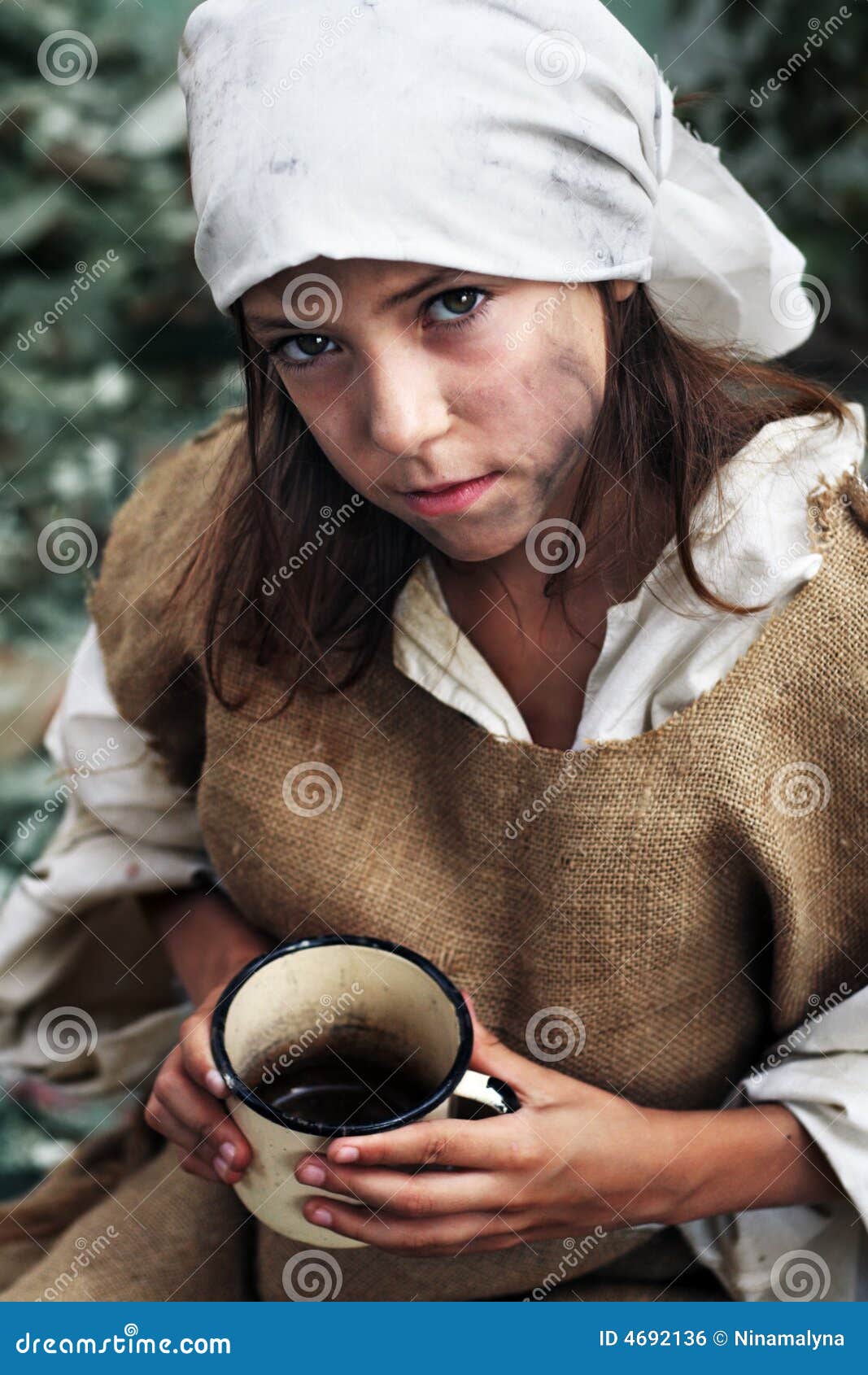 Life of a beggar girl stock photo. Image of hopelessness - 4692136