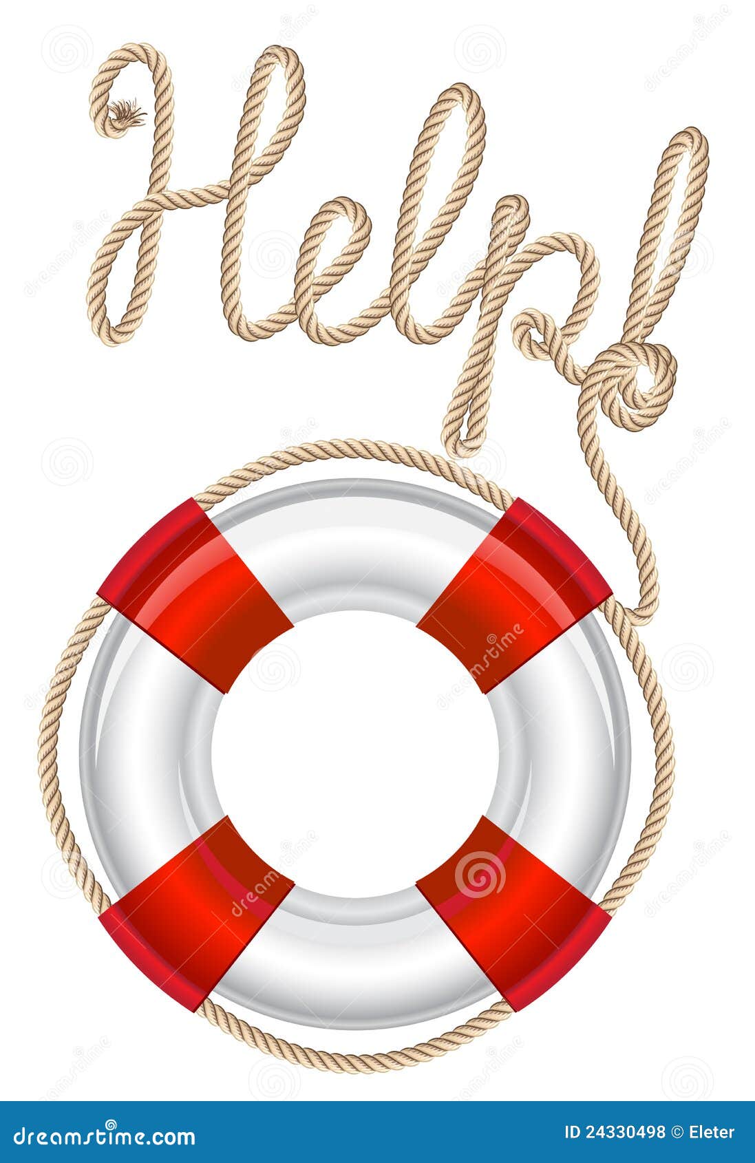 Life belt stock vector. Illustration of rescue, safe - 24330498