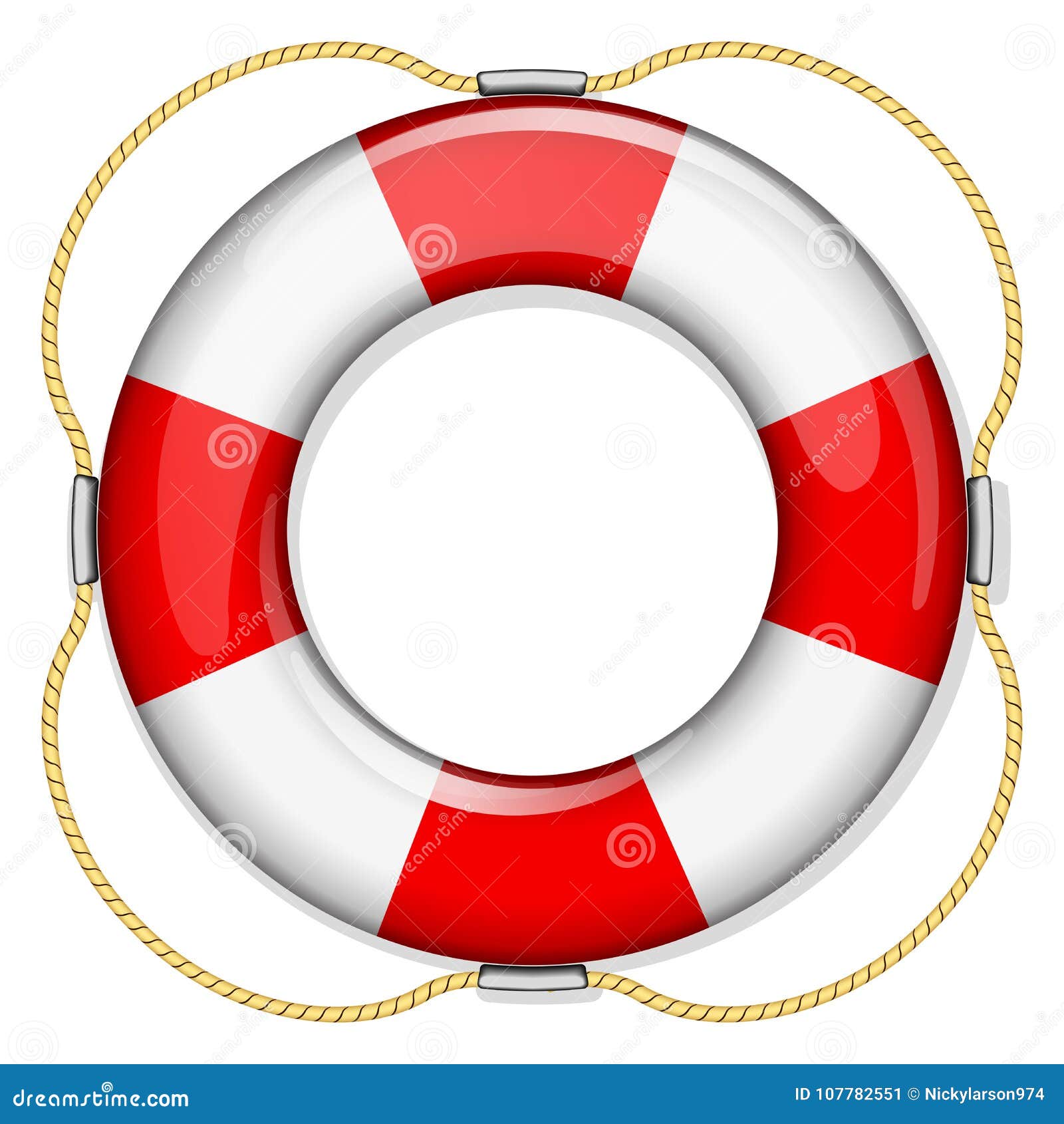 Life Belt on White Background Stock Vector - Illustration of lifesaver ...