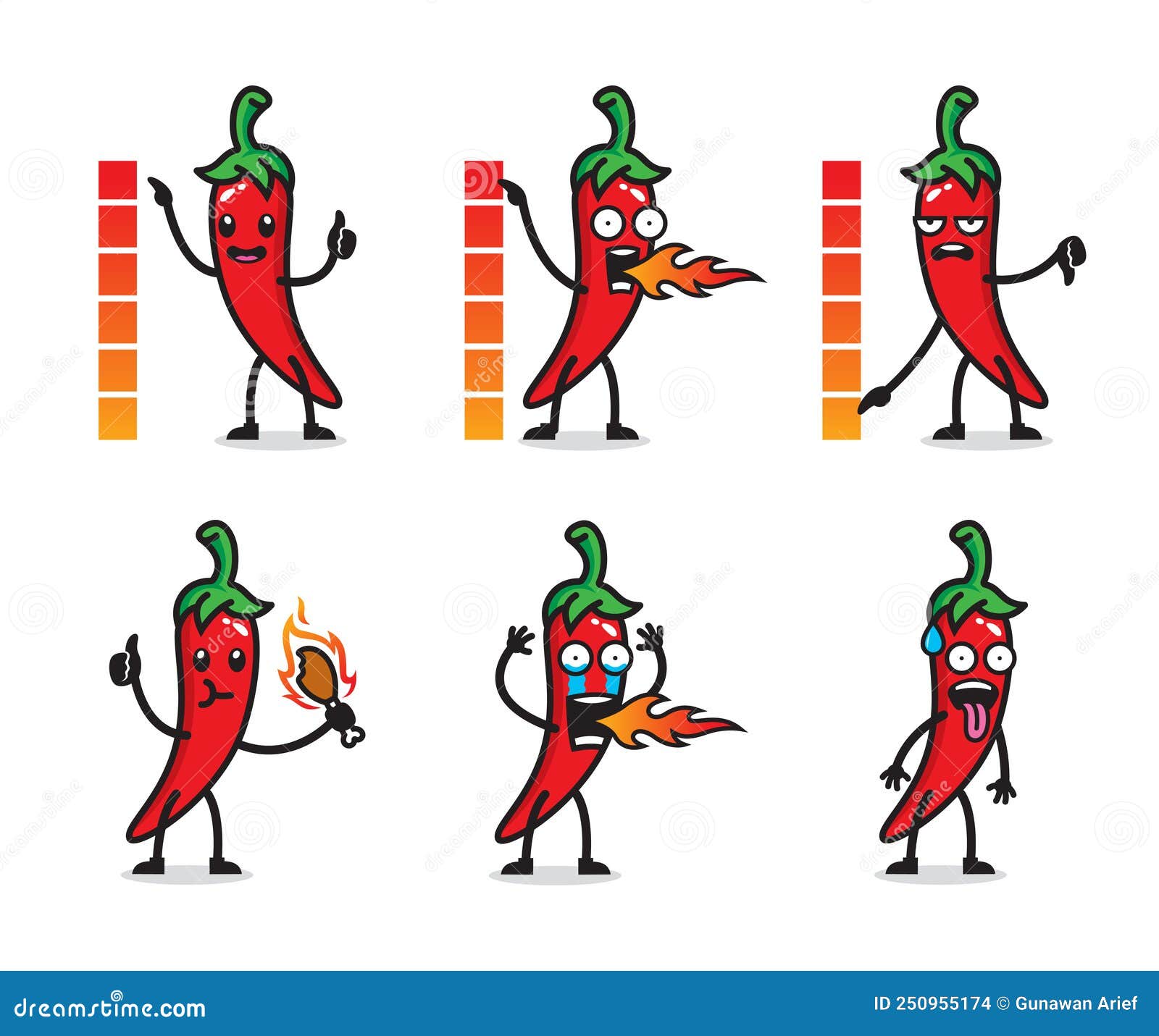 Chilli Mascot Character Vector Design Vector Stock Vector ...