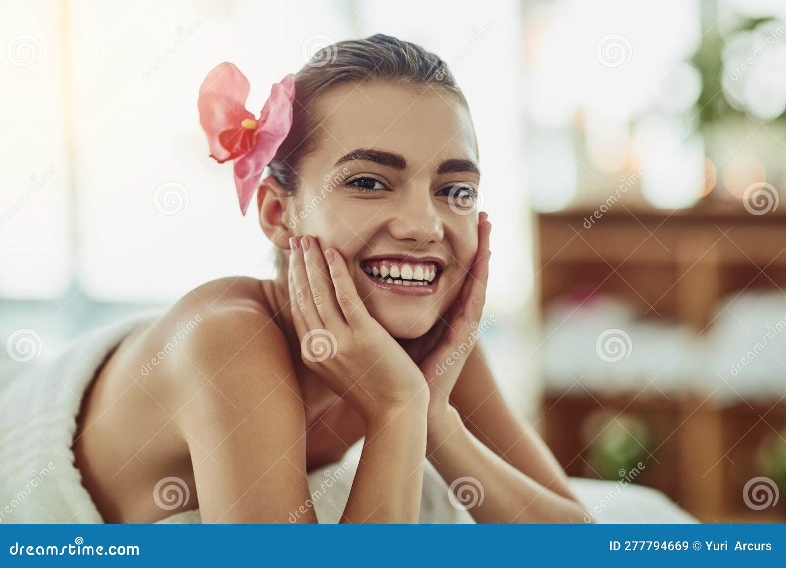 Life Is Better When Youre Lying On A Massage Bed Portrait Of An