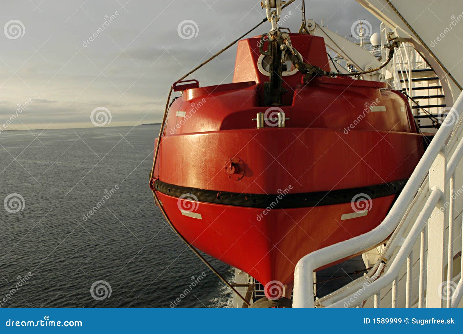 Life boat stock image. Image of parapet, life, deck, safeguarding - 1589999